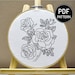 Rose Embroidery Pattern Flower Embroidery Pattern Floral Embroidery ...