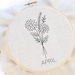Birth Month Flower Embroidery Pattern April Flower Embroidery Daisy ...