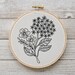 Hydrangea Embroidery Pattern Bouquet Embroidery Flower Embroidery ...