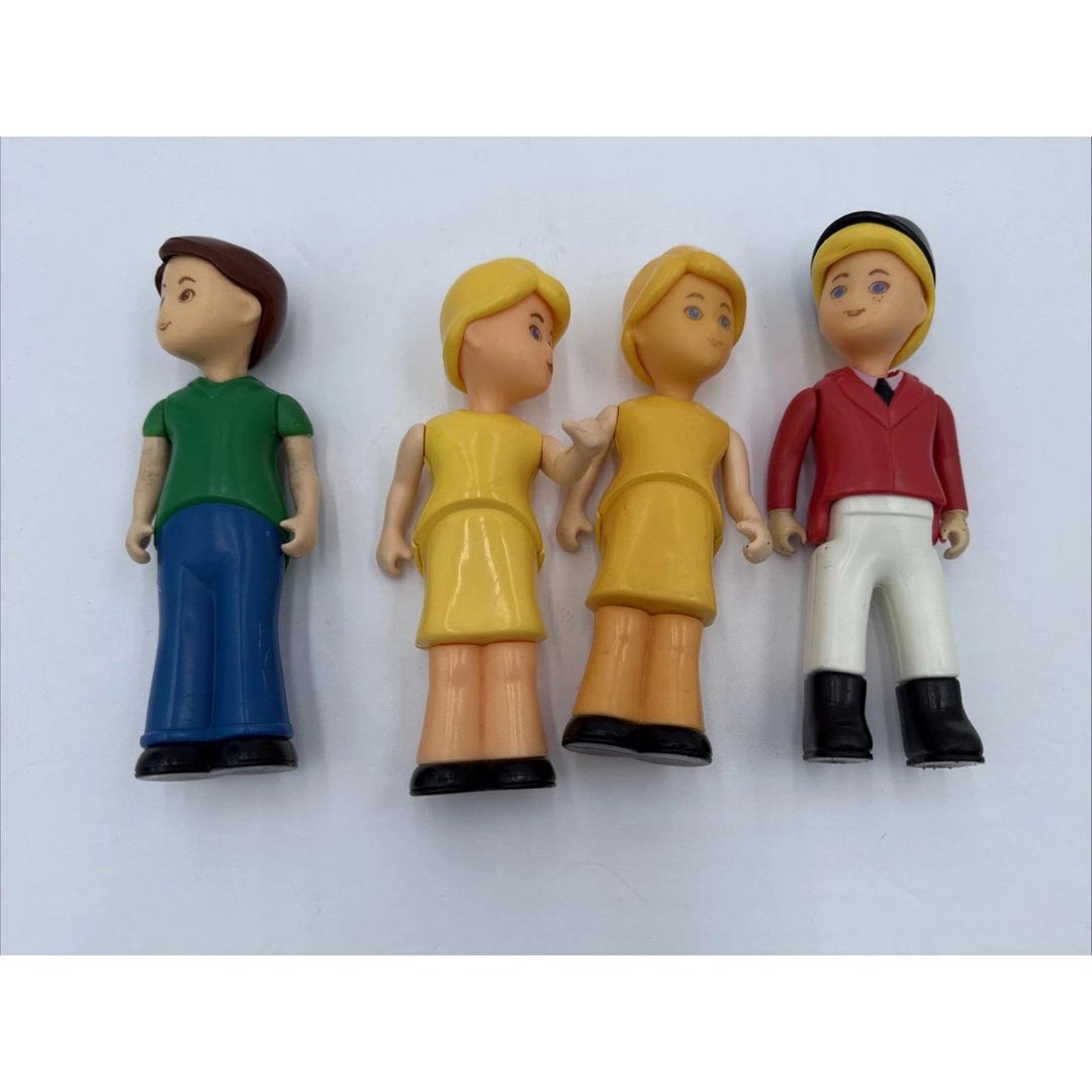 VTG Little Tikes Dollhouse People Mom & Dad, Jockey Figures Family - Etsy