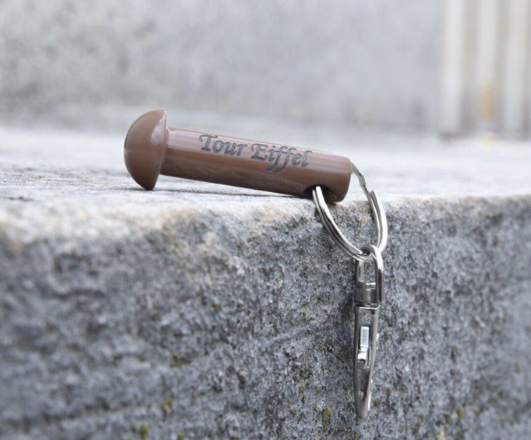 Customizable Eiffel Tower Metal Keychain Rivet - Etsy