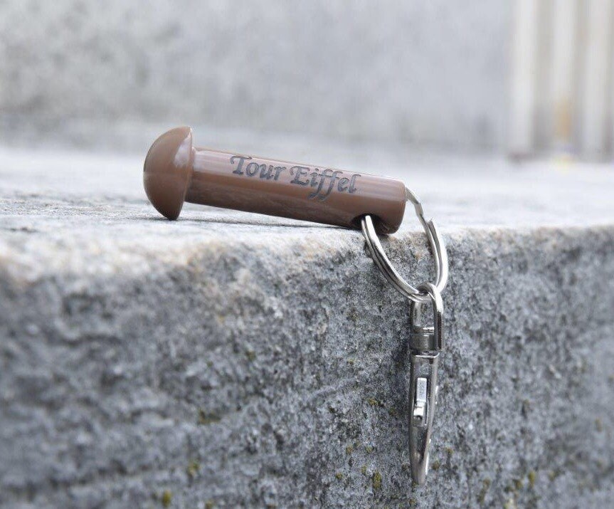 Customizable Eiffel Tower Metal Keychain Rivet - Etsy
