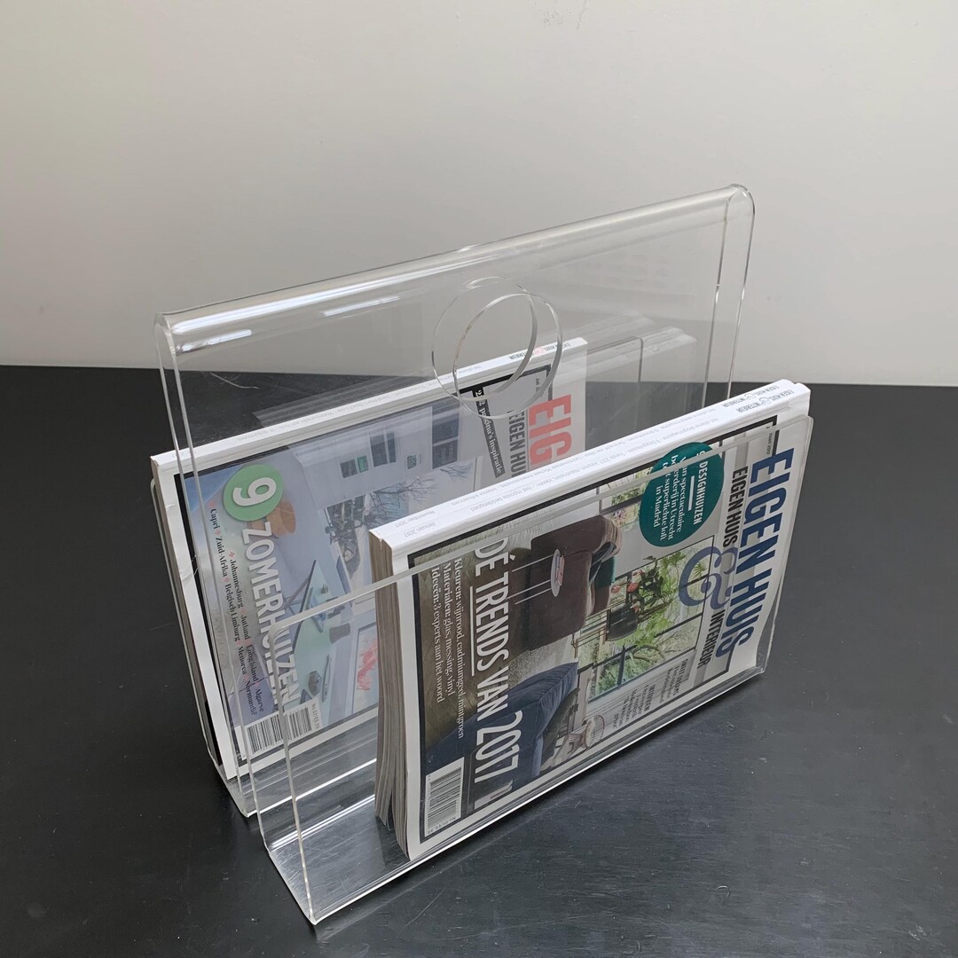 Plexiglass Magazine and Newspaper Rack, Magazine and Newspaper Holder ...