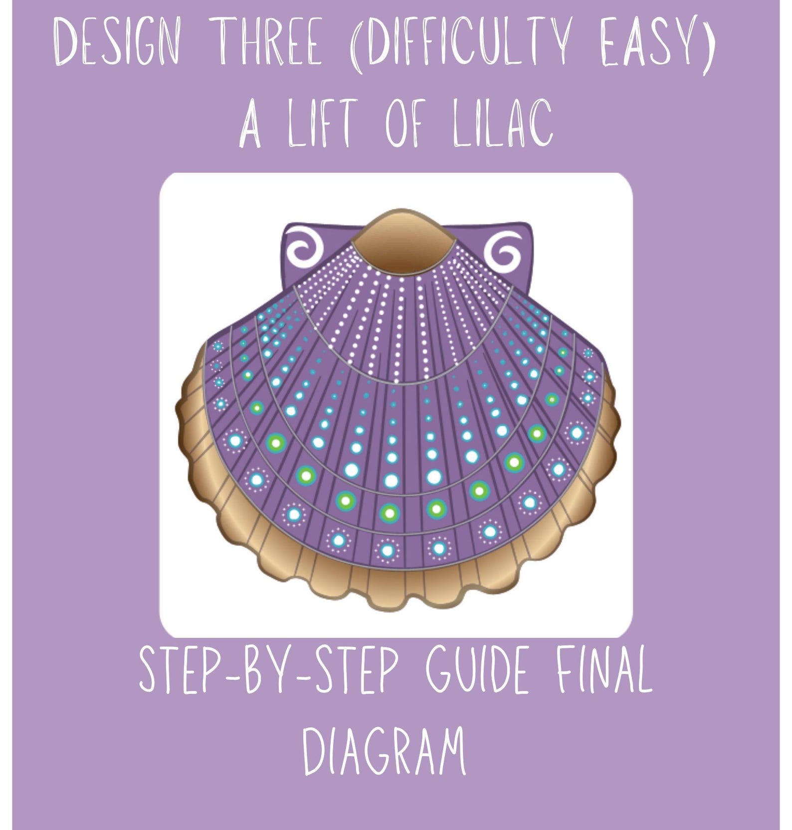 Painted Scallop Shell Pattern, Digital Download, Instant Shell Art ...