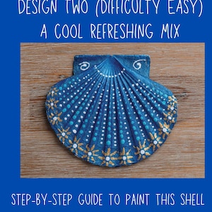Painted Scallop Shell Pattern, Digital Download, Instant Shell Art ...