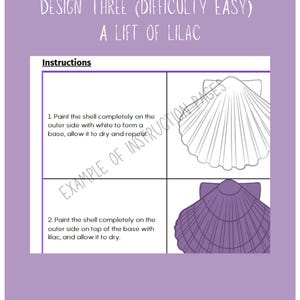 Painted Scallop Shell Pattern, Digital Download, Instant Shell Art ...
