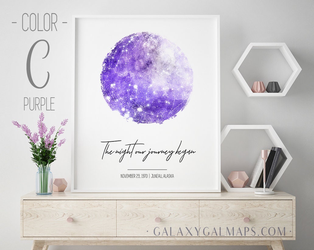 Star Chart Poster Star Chart Art Print Space Decor | Etsy Canada