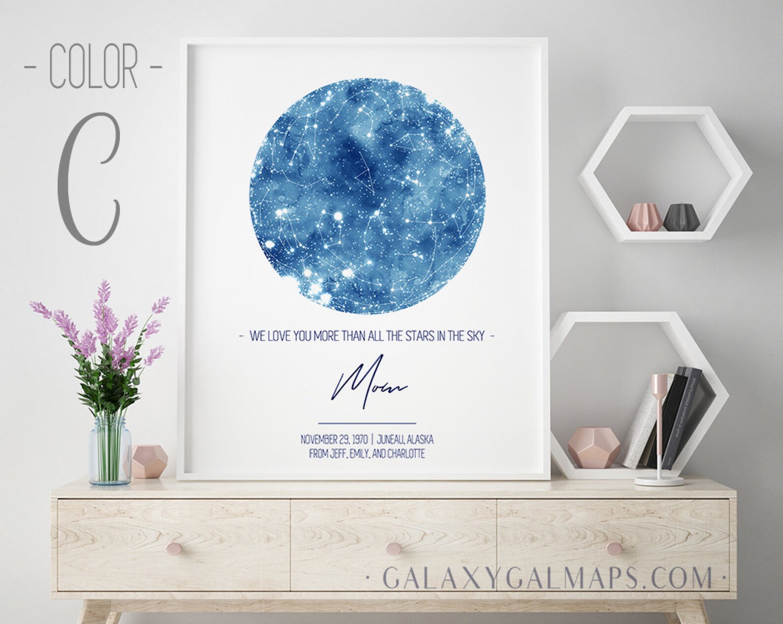 PERSONALISED Star Map Custom Star Map Print Star Map - Etsy