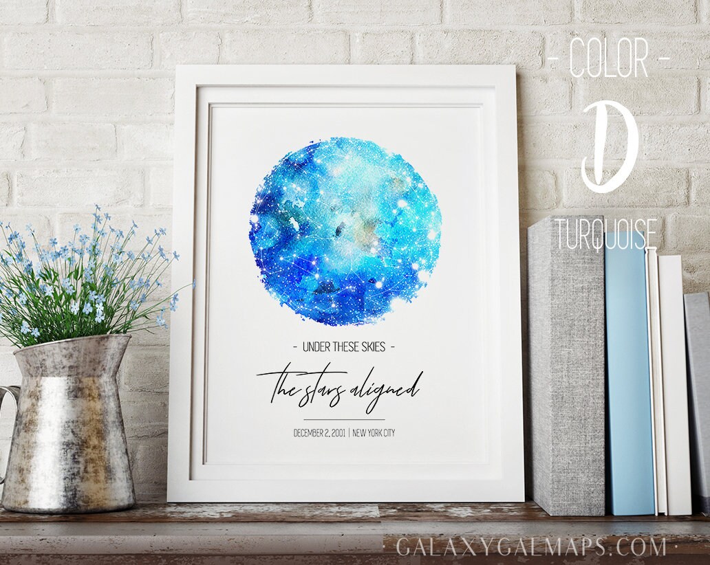 Star Chart Poster Star Chart Art Print Space Decor | Etsy Canada