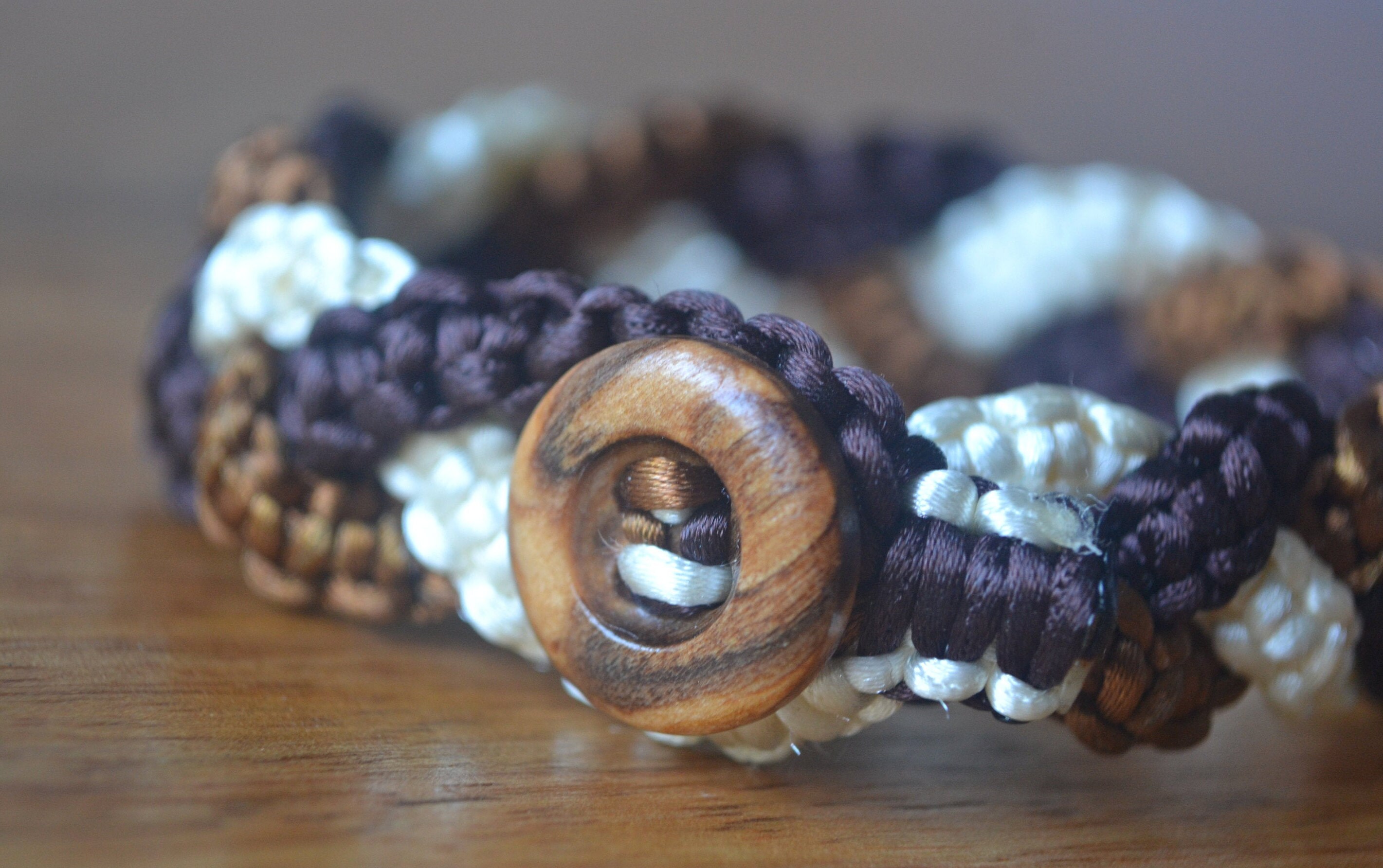 Triple Braid Macramé Bracelet Wristband - Etsy
