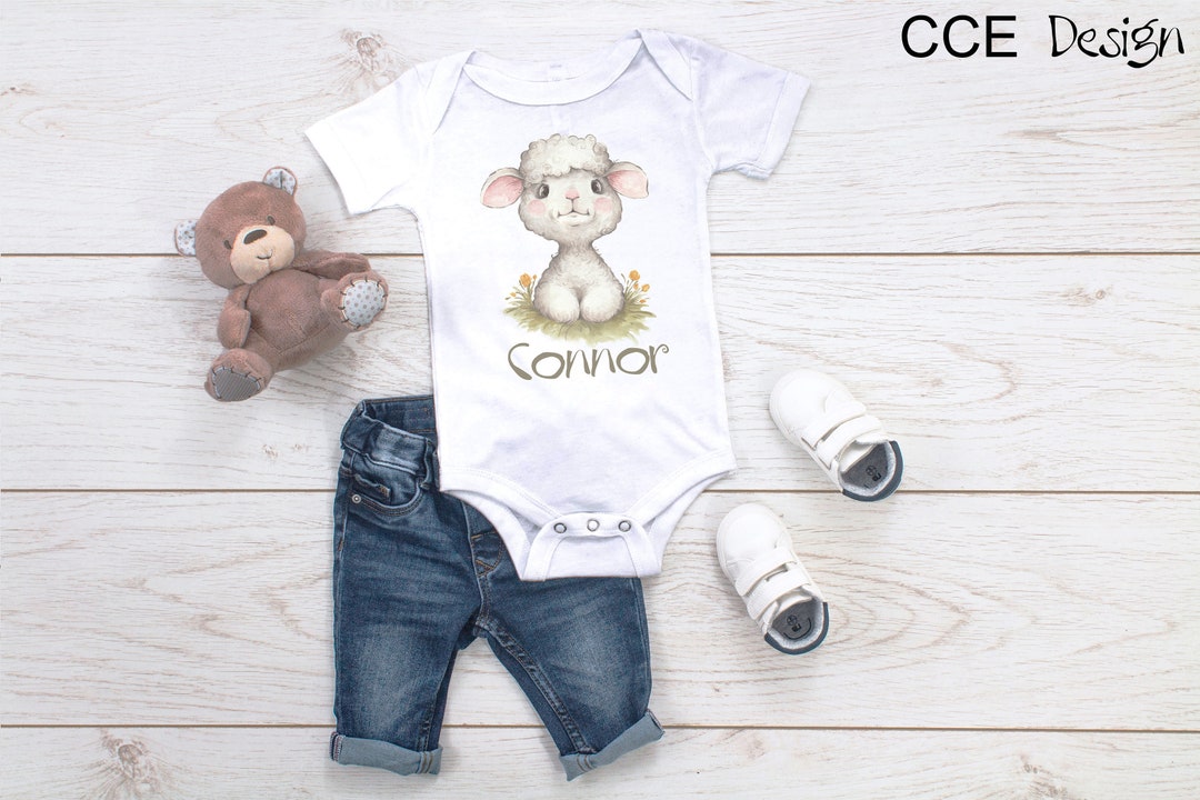 Baby Body Lamb Lamb Easter Personalized Baby Body Baby - Etsy