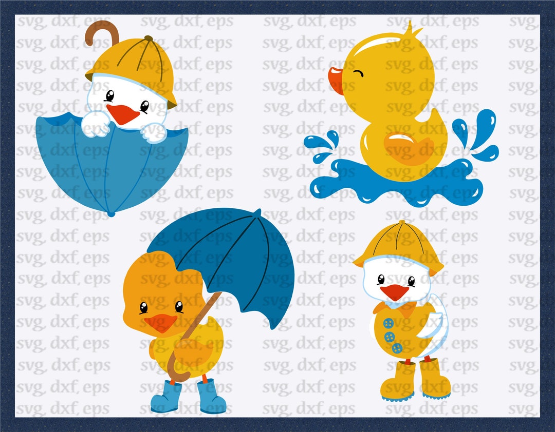 Duck Cut File Set, SVG,DXF,EPS, Plotter File! 4 Designs!! - Etsy