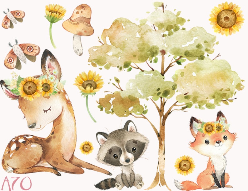 Vinyl Sticker Fuchs Sticker Bär Sticker Woodland Sticker - Etsy.de