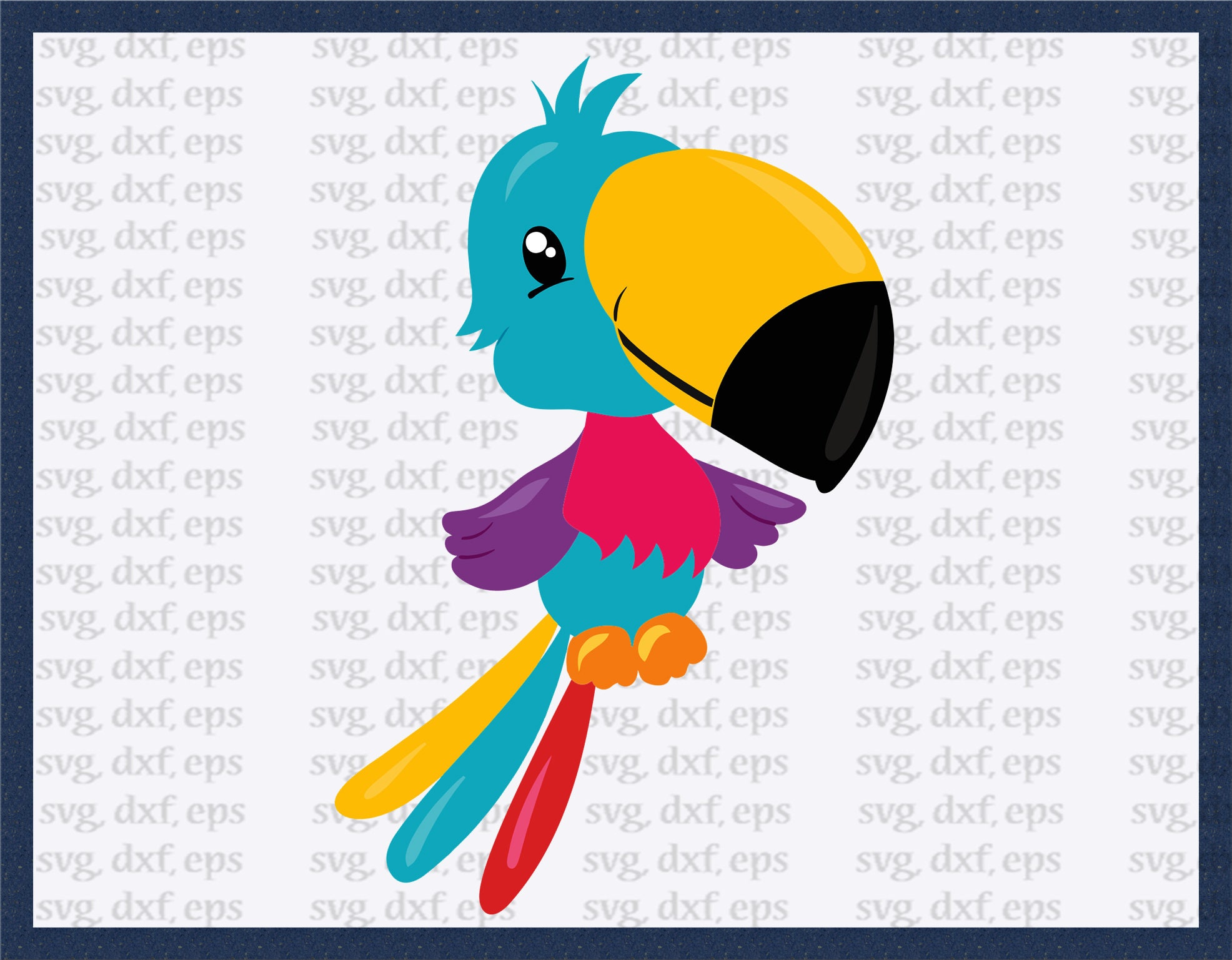 Papagei Plotterdatei SVGDXFEPS Format zuckerüß | Etsy