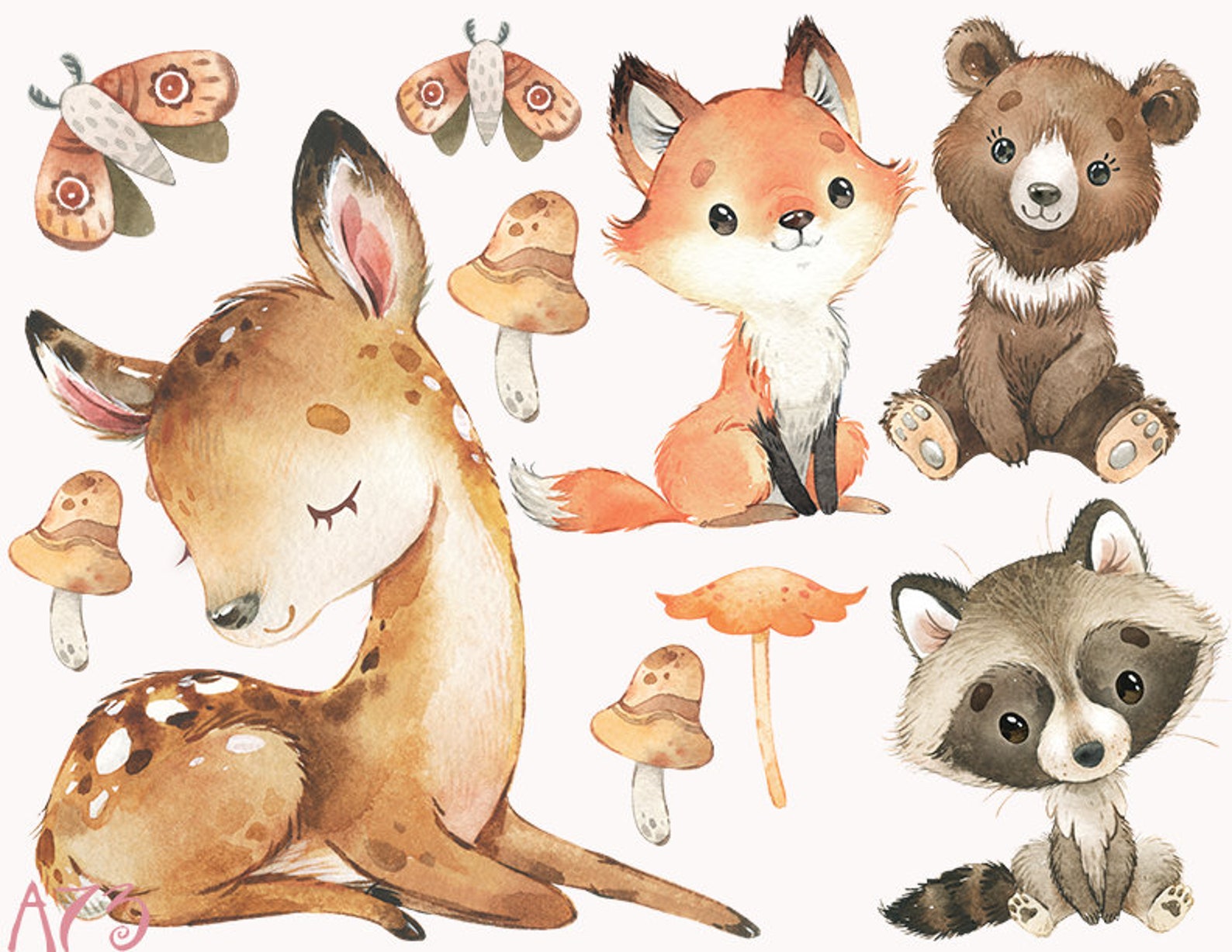 Vinyl Sticker Fuchs Sticker Bär Sticker Woodland Sticker - Etsy.de