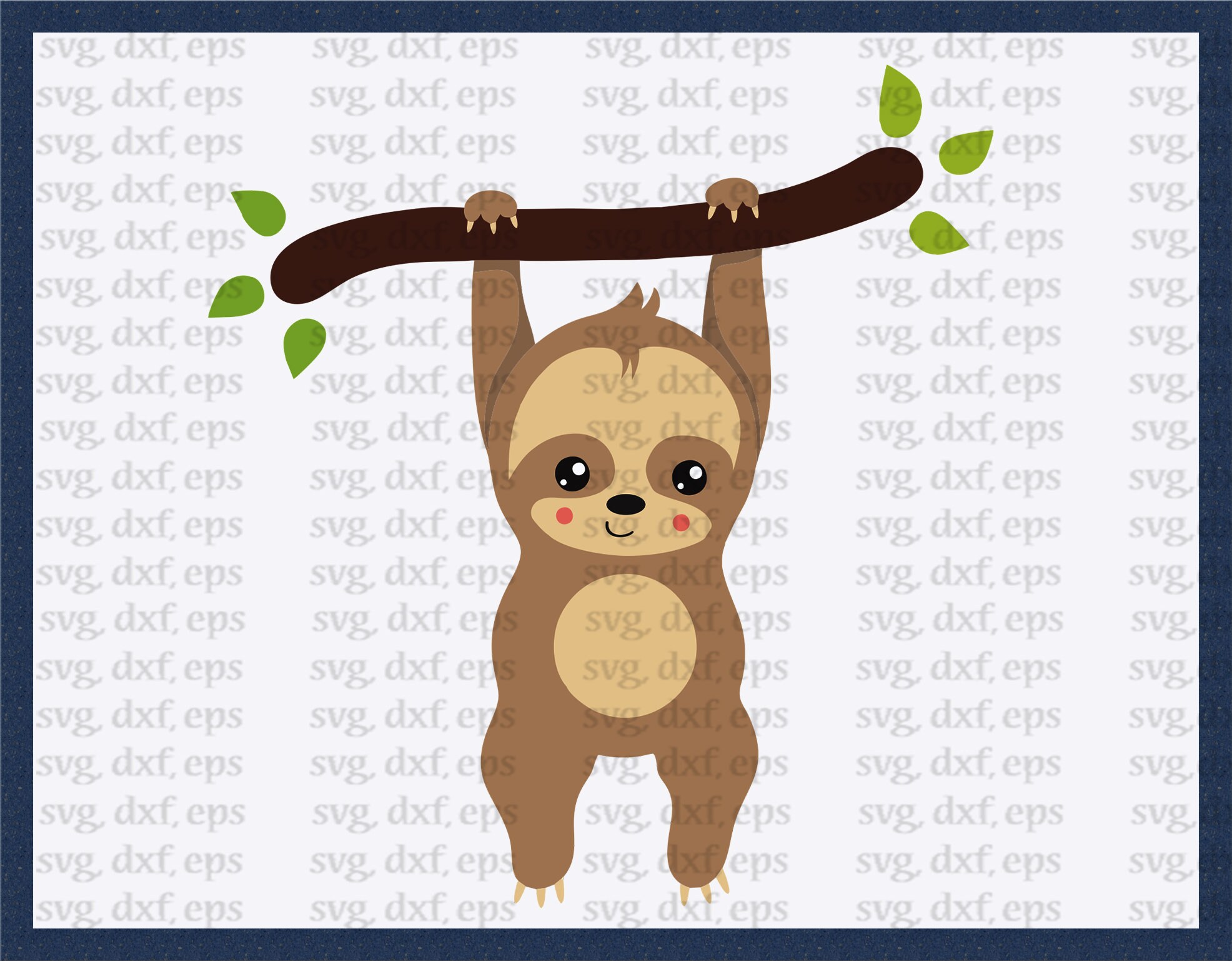 Faultier Plotterdatei SVGDXFEPS Format zuckerüß - Etsy Österreich