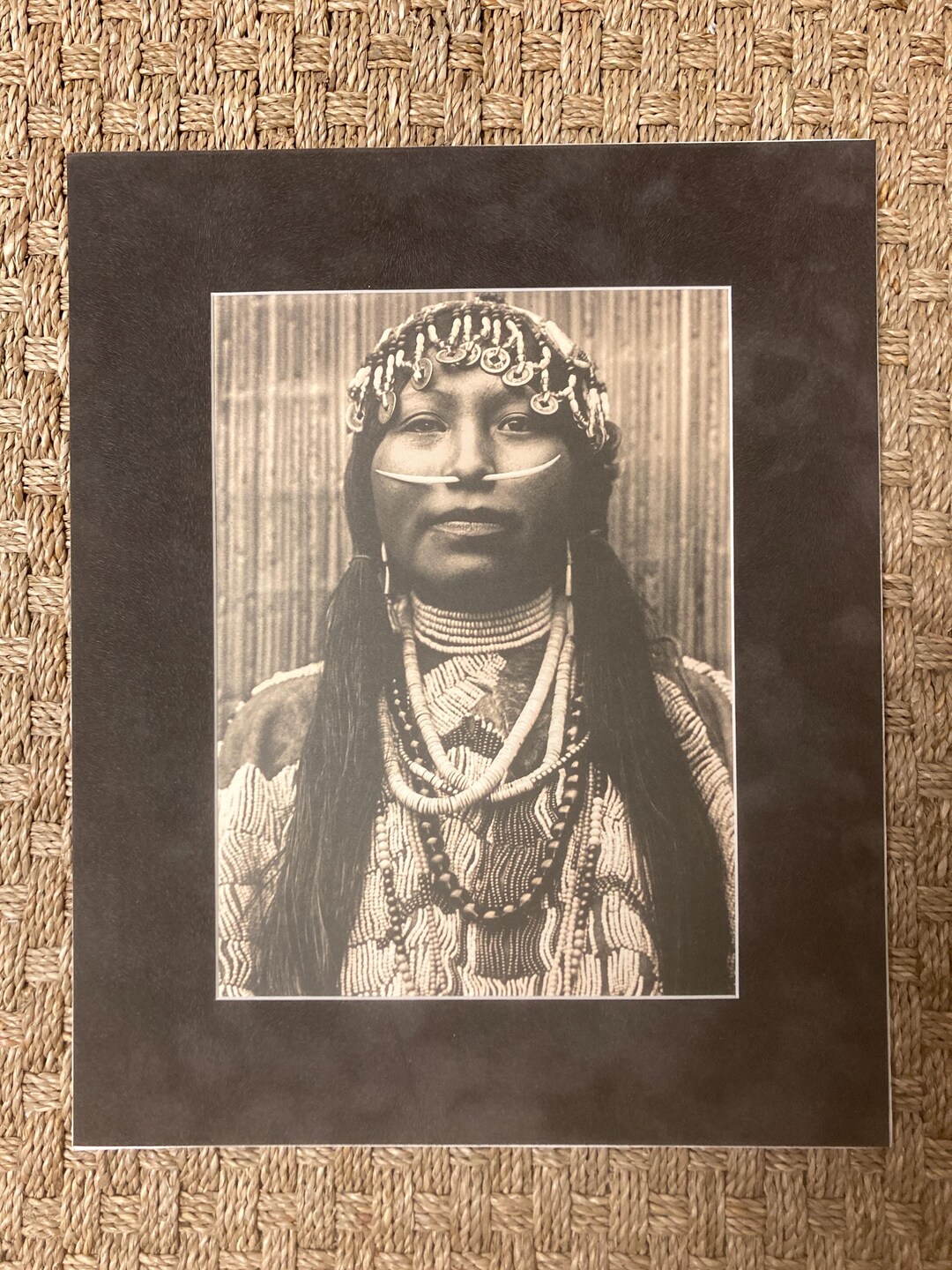 Edward S Curtis WISHHAM GIRL 1972 Print of Circa 1900's Original 9x12 ...