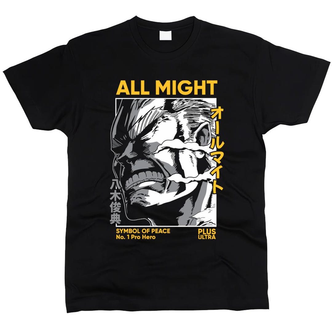 My Hero Academia All Might Anime Men T-shirt - Etsy