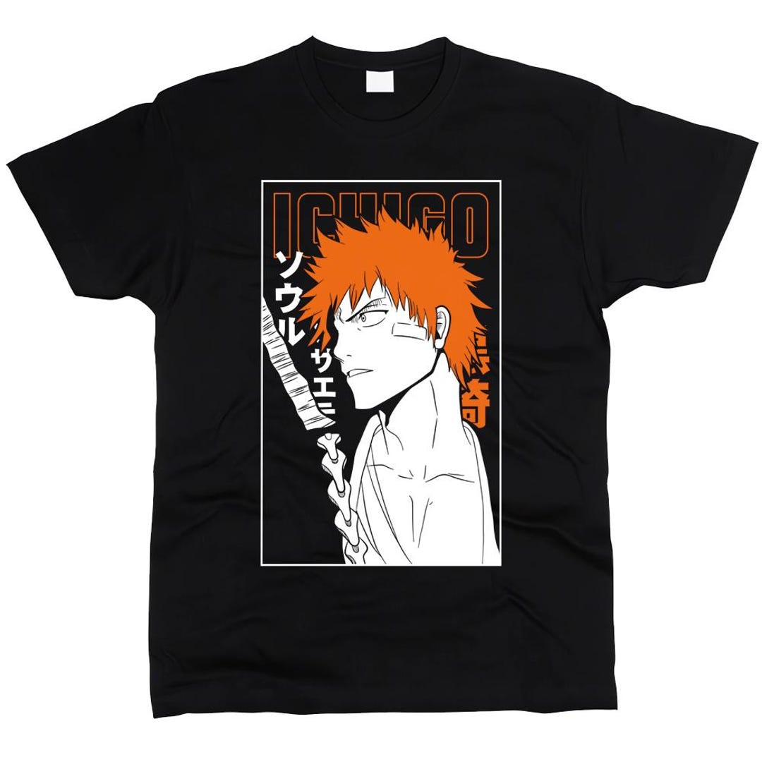 Bleach Ichigo Anime Men T-shirt - Etsy