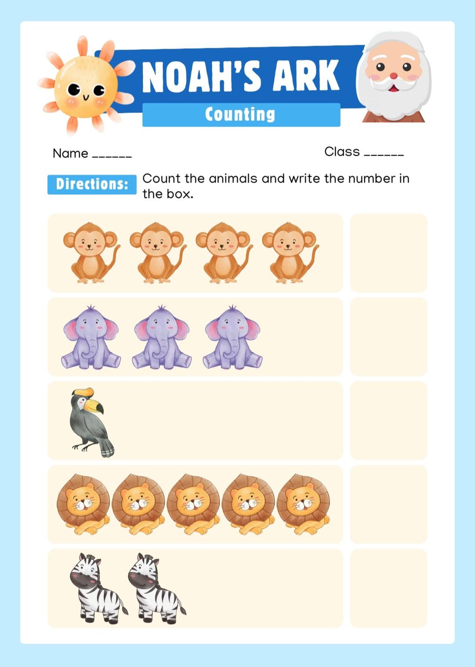 Noah's Ark Activity Book | 12 Printable Pages | Mazes, Puzzles ...