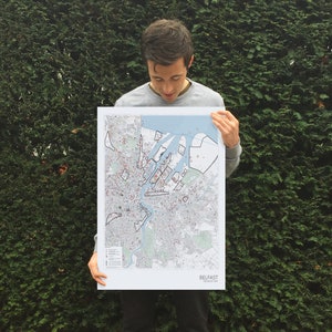 Belfast Blitz Map April / May 1941 WW2 Poster Available in | Etsy