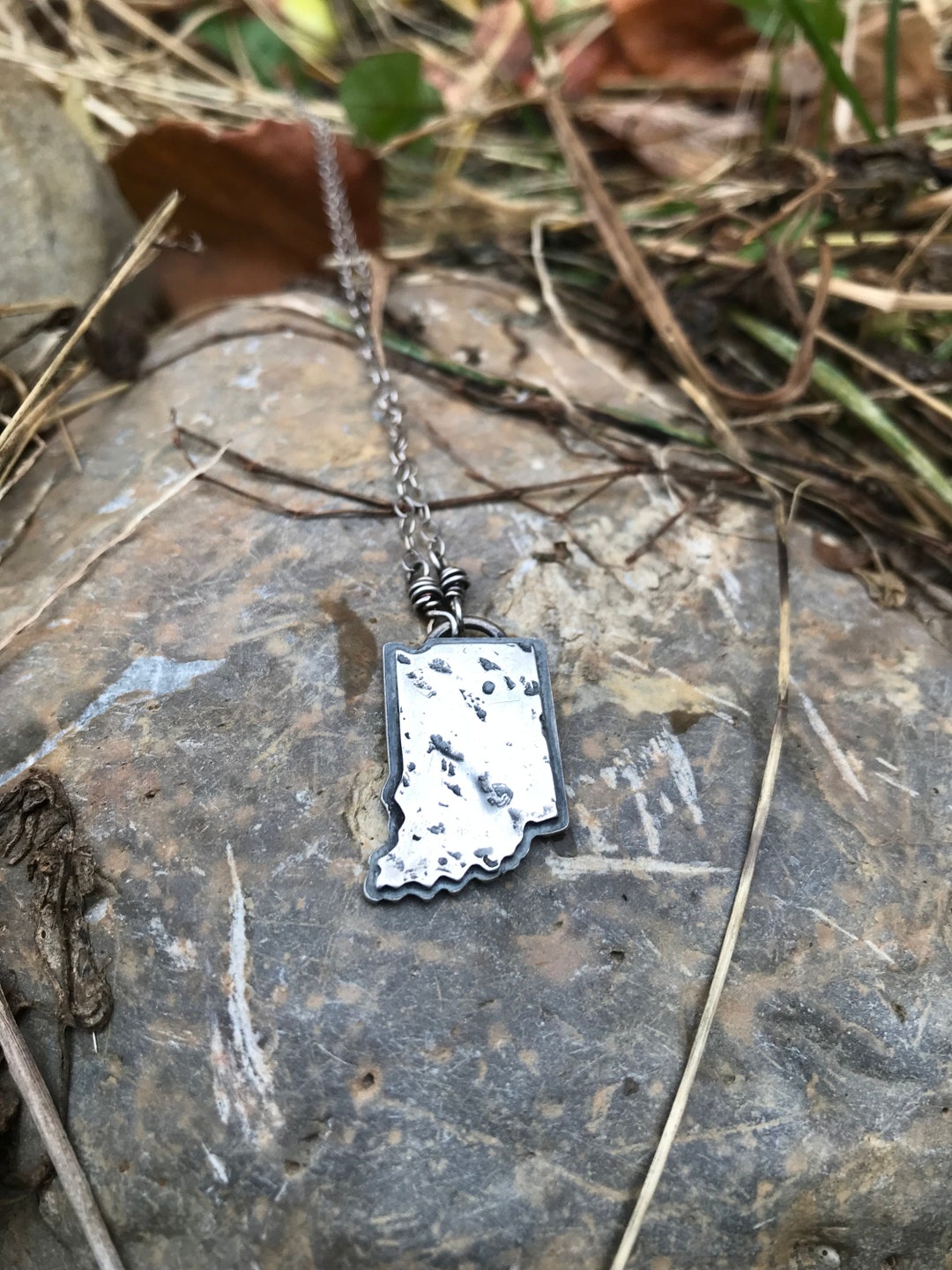 Sterling Silver Urban Textured Indiana - Etsy