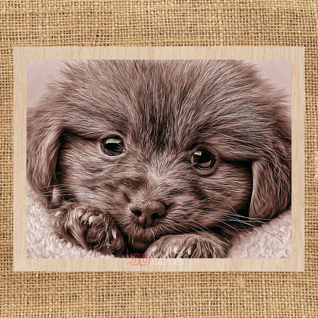 Digital Laser Cut File - PUPPY Dog- Laser Cut Files for Glowforge ...