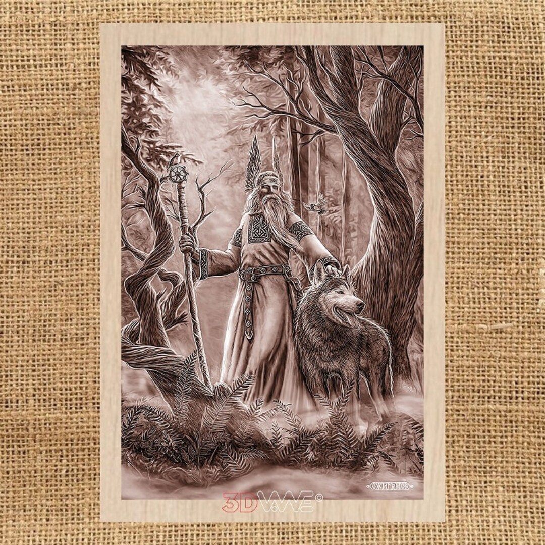 Digital Laser Cut File Odin Pyroprinter for Laser Ready file Glowforge ...