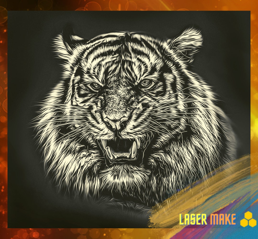 Digital Laser Cut File Tiger Laser-ready-file-glowforge Fiber Laser ...