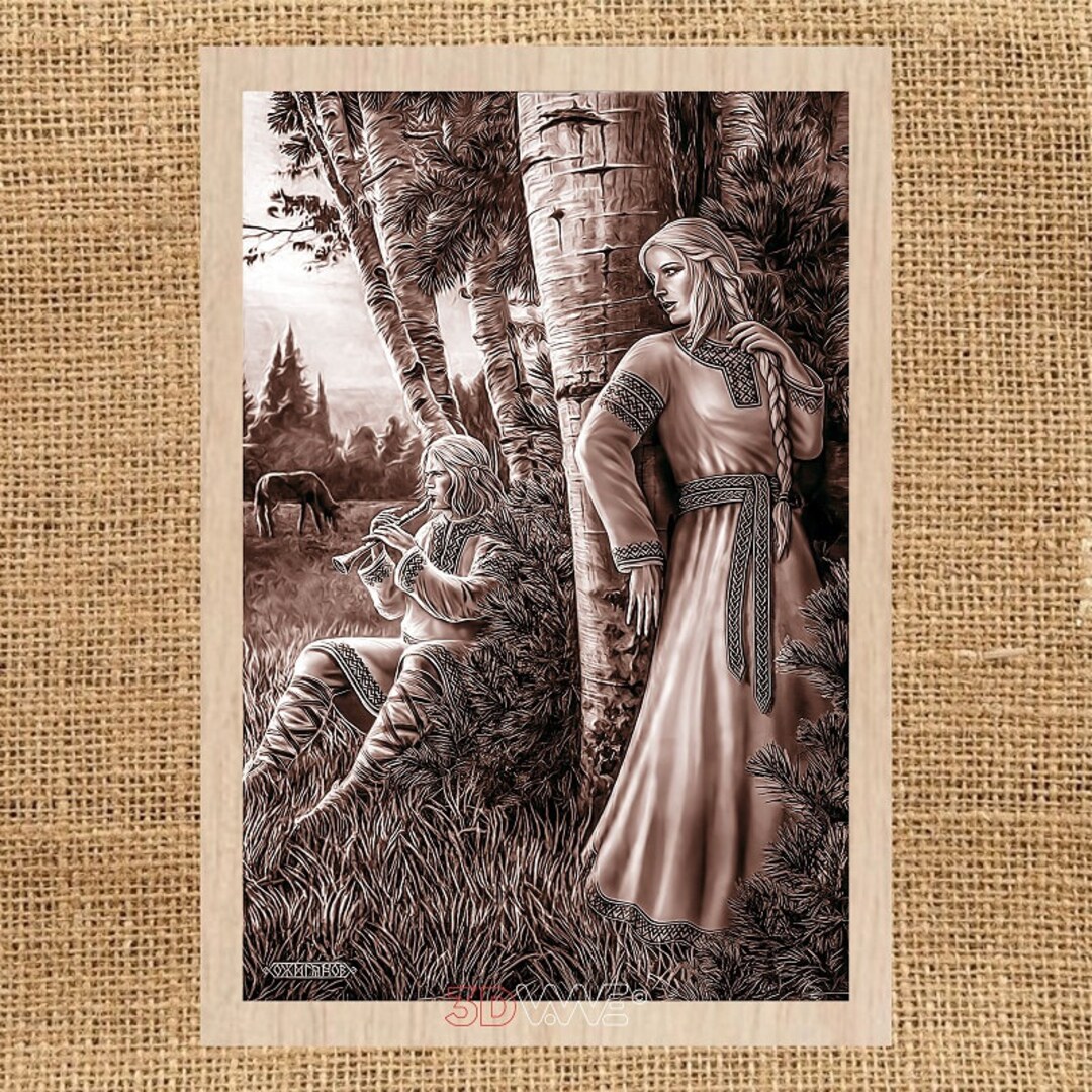 Digital Laser Cut File - Morning in the Forest Pyroprinter for Laser ...