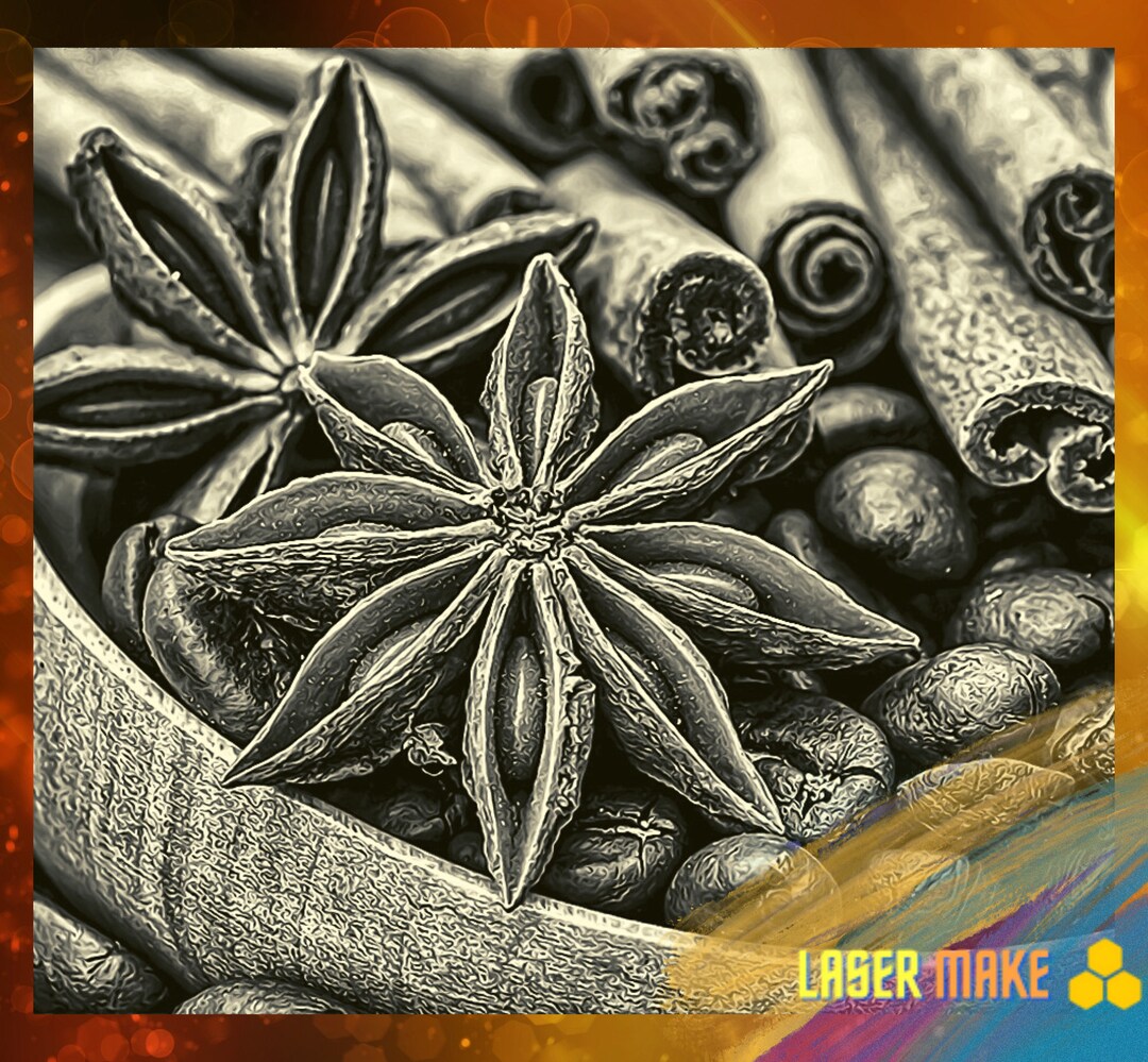 Digital Laser Cut File - Coffee Beans - Laser-ready-file-glowforge ...