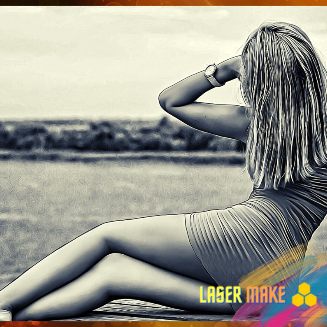 Digital Laser Cut File Woman Laser-ready-file-glowforge Fiber Laser ...