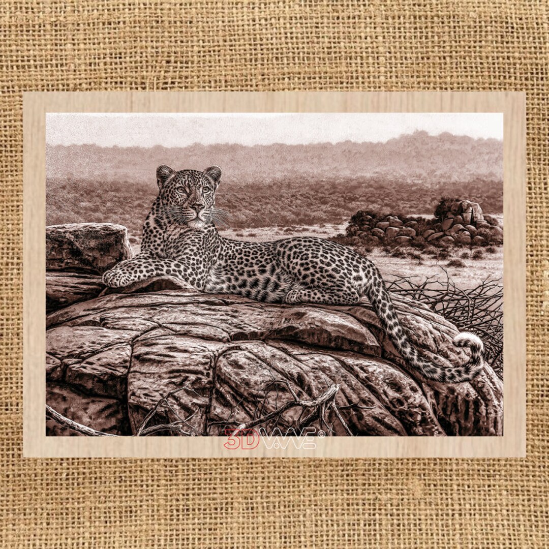 Digital Laser Cut File - Leopard - Laser Cut Files for Glowforge ...