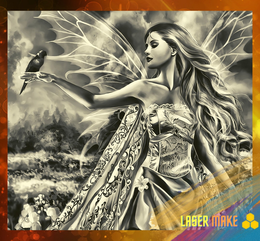 Digital Laser Cut File Woman Laser-ready-file-glowforge Fiber Laser ...