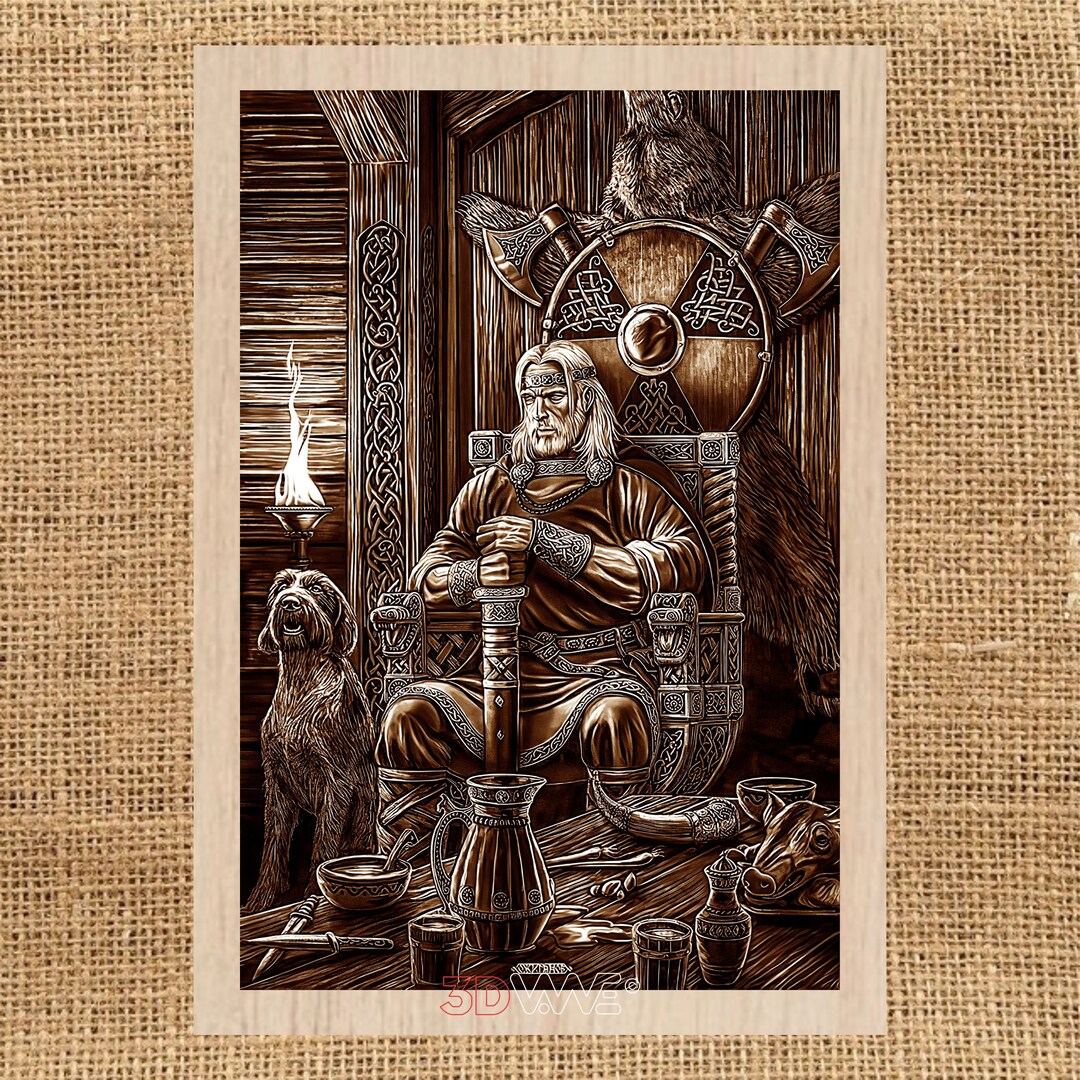 Digital Laser Cut File - Viking Laser - Laser - Ready -file- Glowforge ...