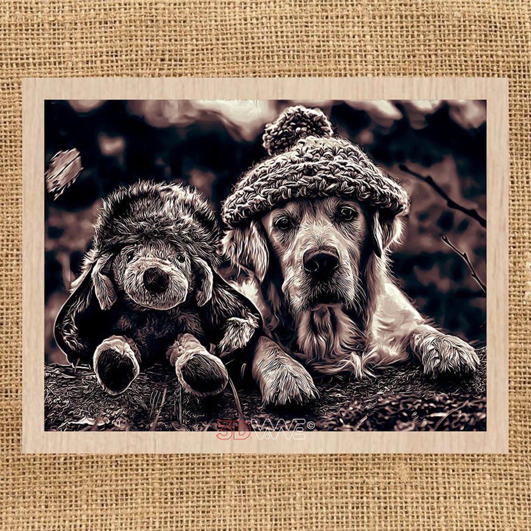 Digital Laser Cut File - DOG and TOY - Laser Cut Files for Glowforge ...