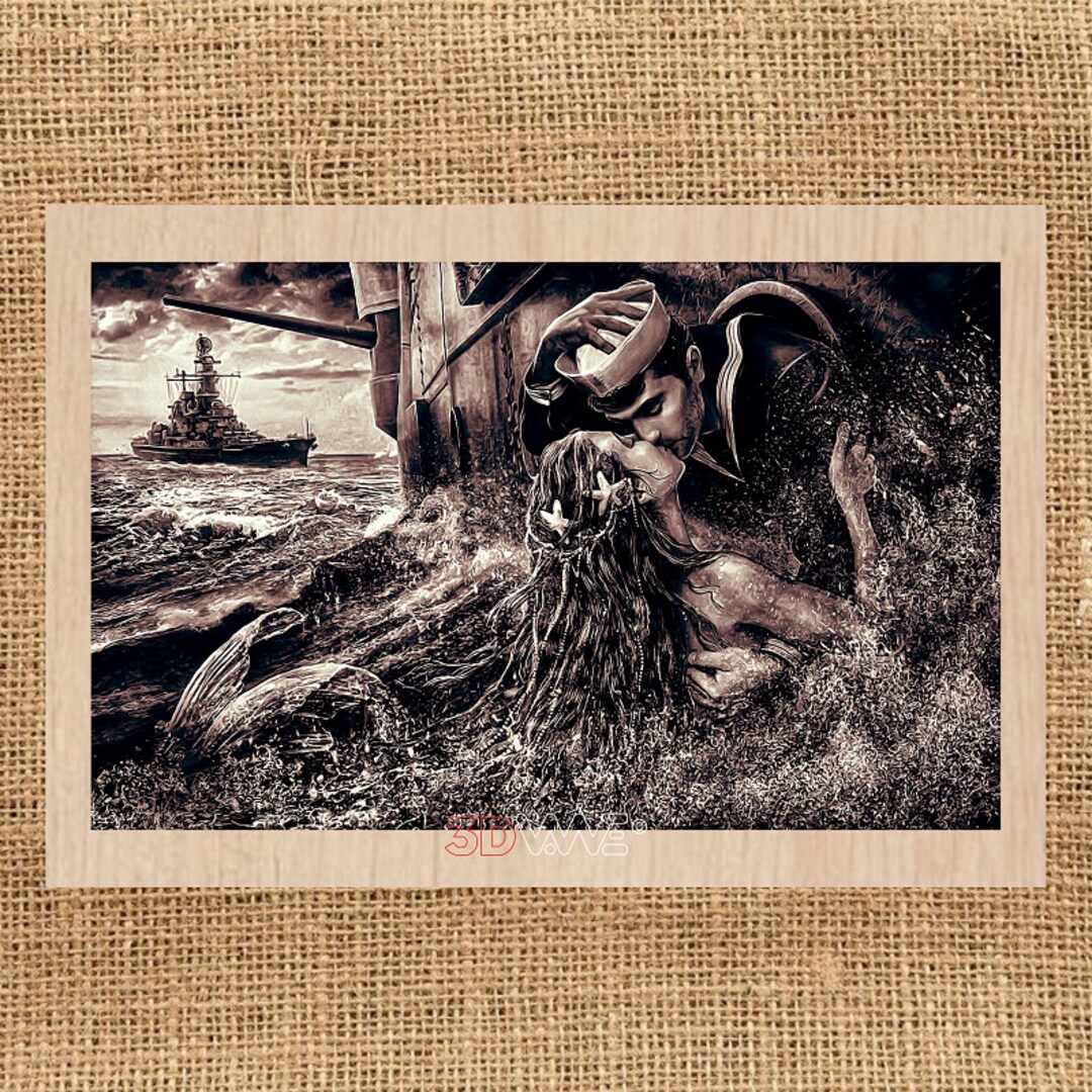 Digital Laser Cut File - SAILOR & MERMAID - Laser Cut Files for ...