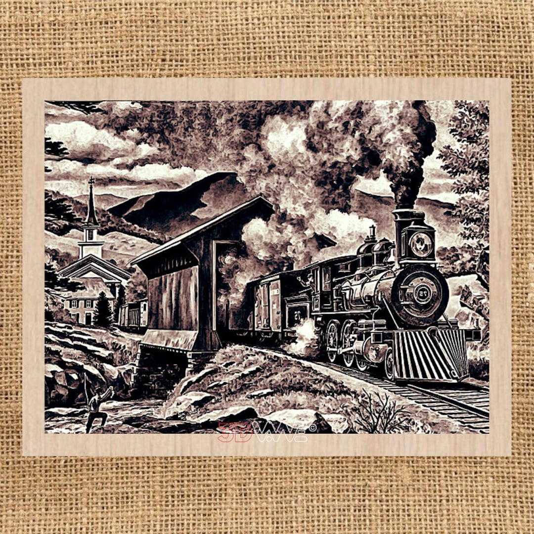 Digital Laser Cut File TRAIN Laser Cut Files for Glowforge - Etsy UK