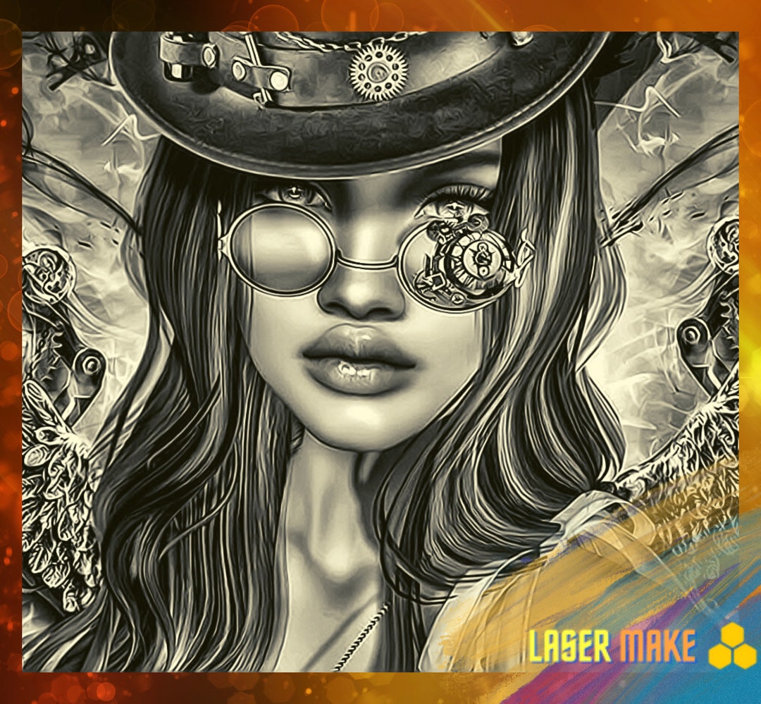 Digital Laser Cut File Woman Laser-ready-file-glowforge Fiber Laser ...