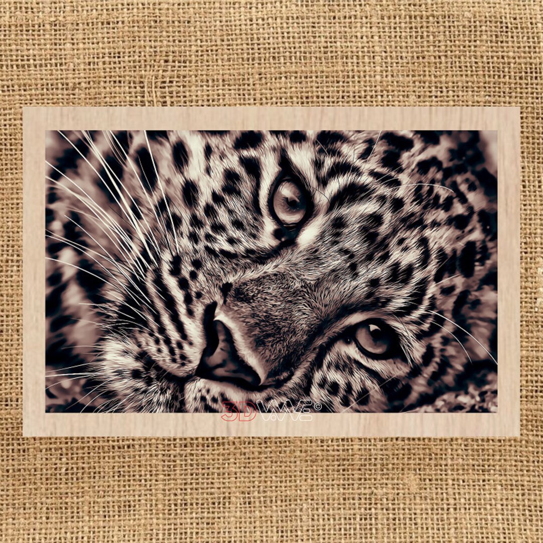 Digital Laser Cut File - LEOPARD - Laser Cut Files for Glowforge ...