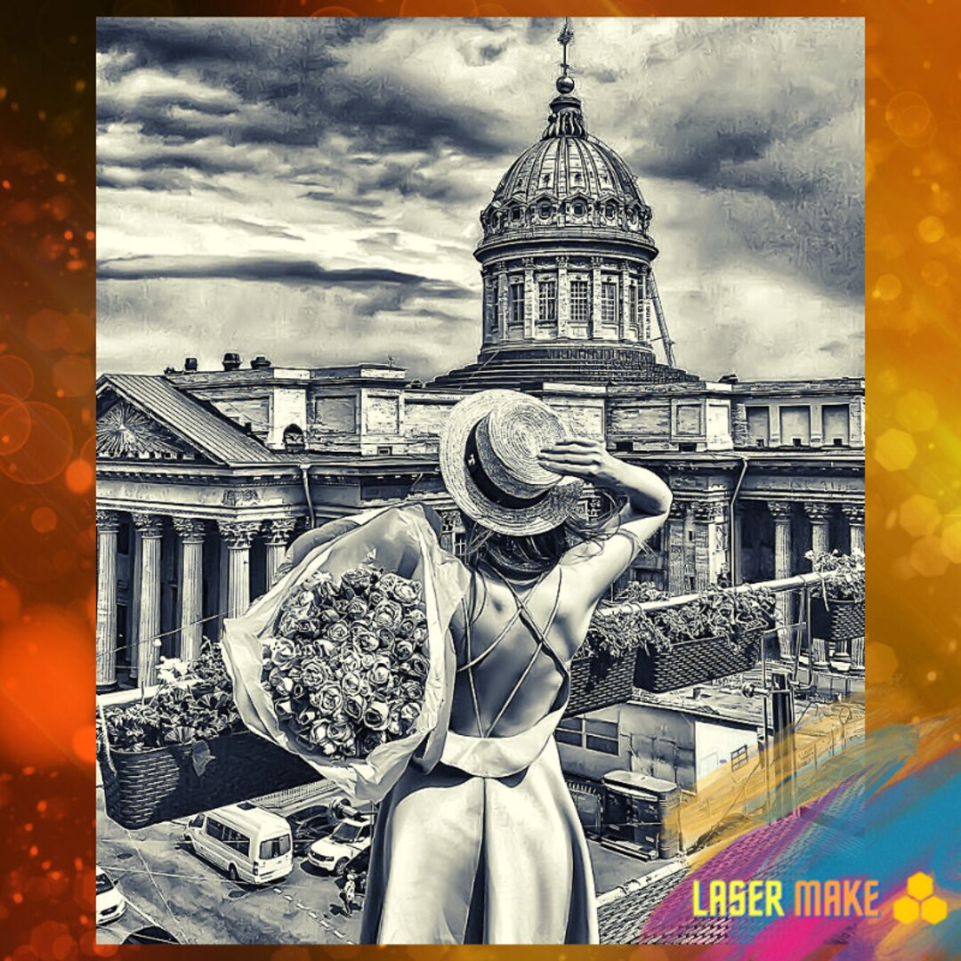 Digital Laser Cut File Woman Laser-ready-file-glowforge Fiber Laser ...