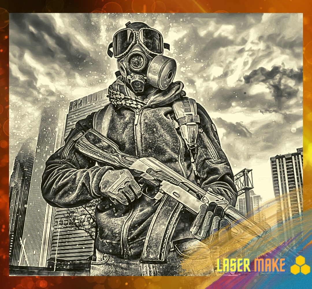 Digital Laser Cut File - Soldier - Laser-ready-file-glowforge - Fiber ...