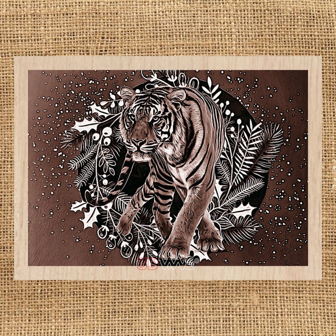 Digital Laser Cut File Tiger Laser Cut Files for Glowforge - Etsy