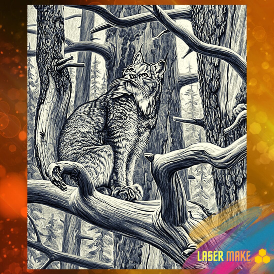 Digital Laser Cut File Lynx Laser-ready-file-glowforge Fiber Laser File ...