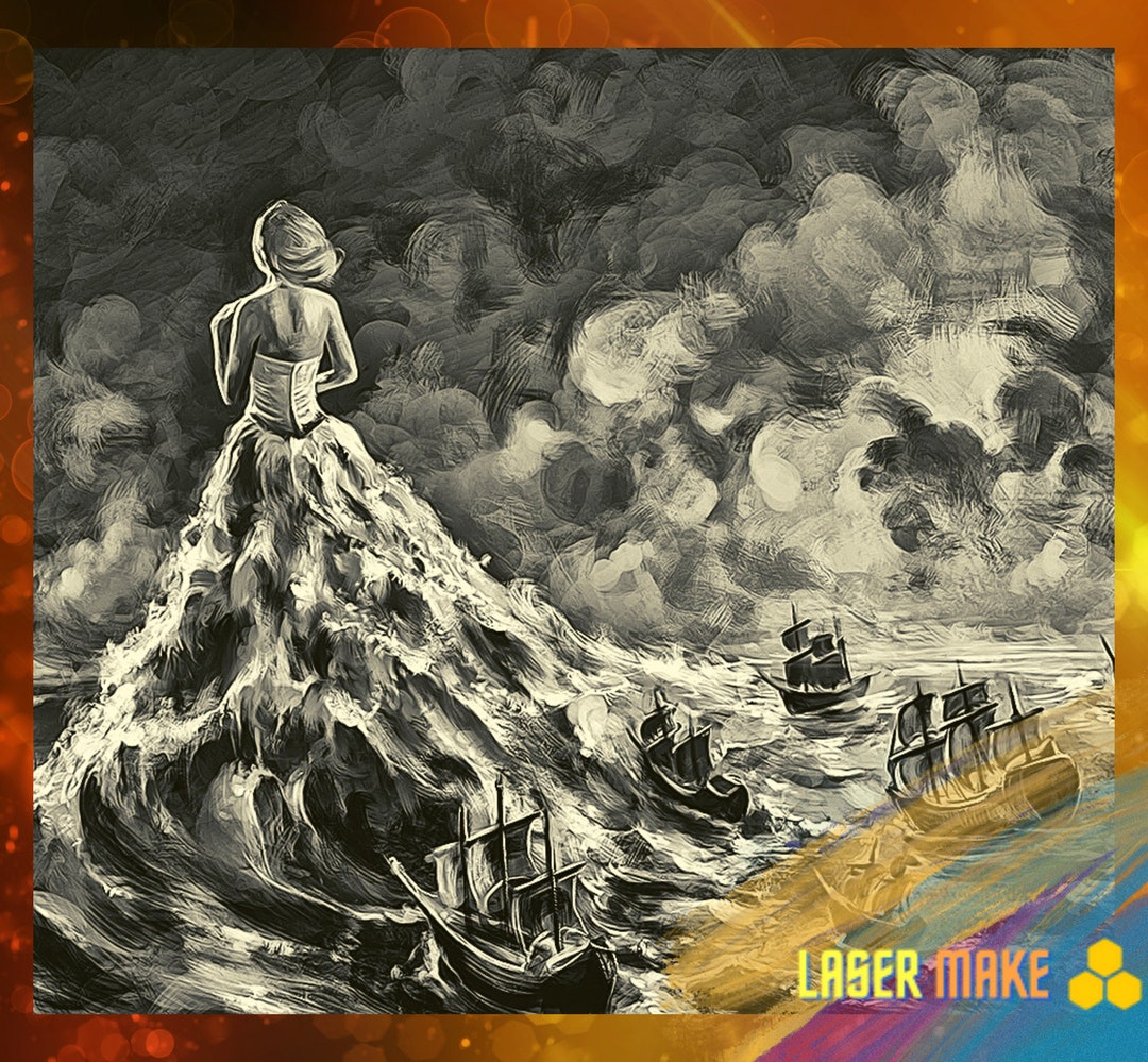 Digital Laser Cut File Woman Laser-ready-file-glowforge - Etsy