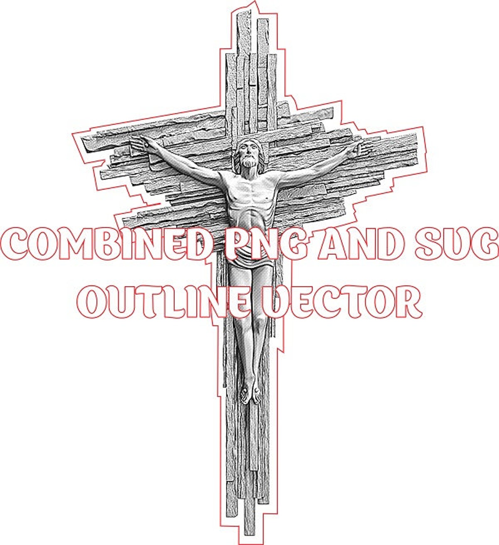 Digital Laser Cut File Urban Jesus Crucifixion Laser Cut - Etsy