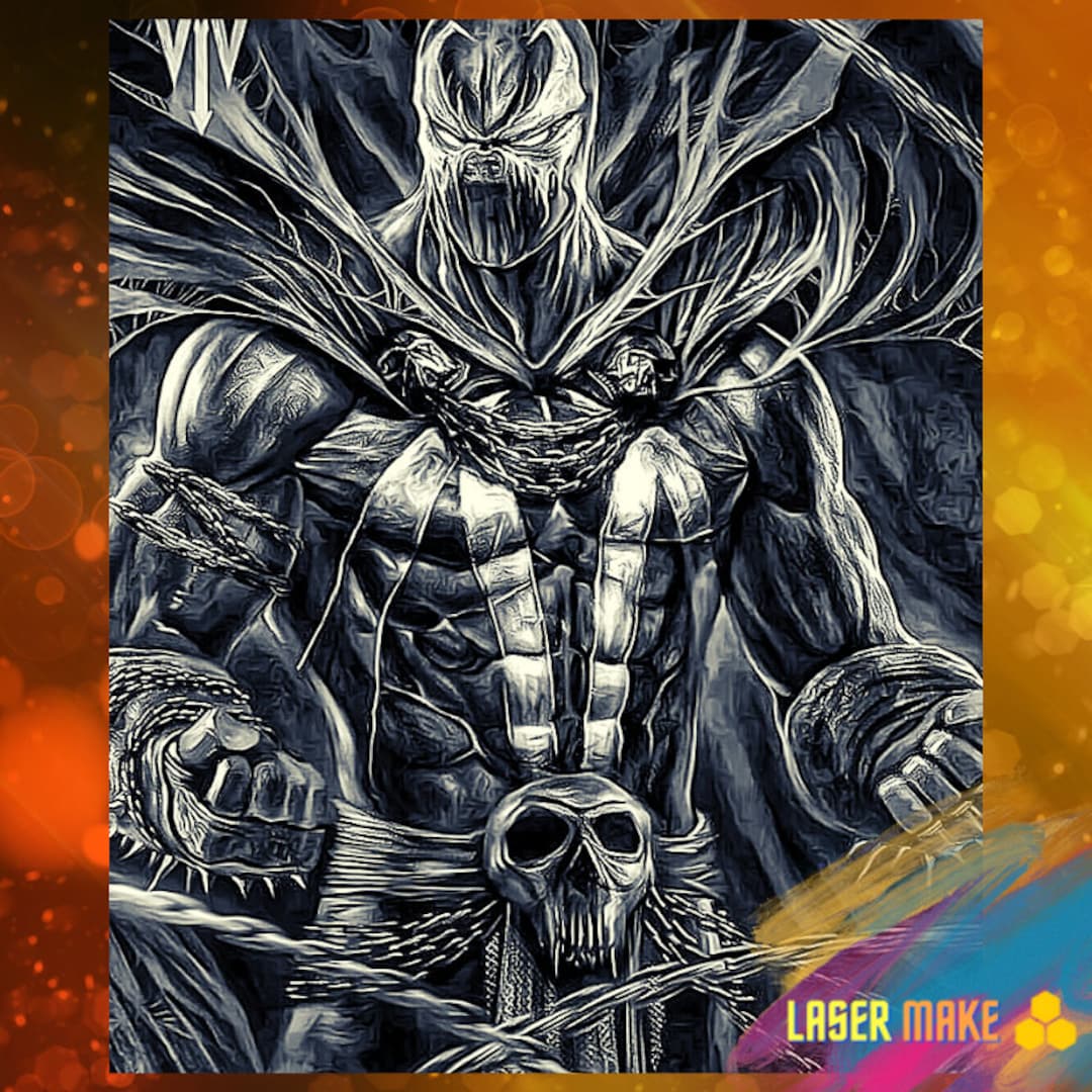 Digital Laser Cut File Warrior Laser-ready-file-glowforge Fiber Laser ...