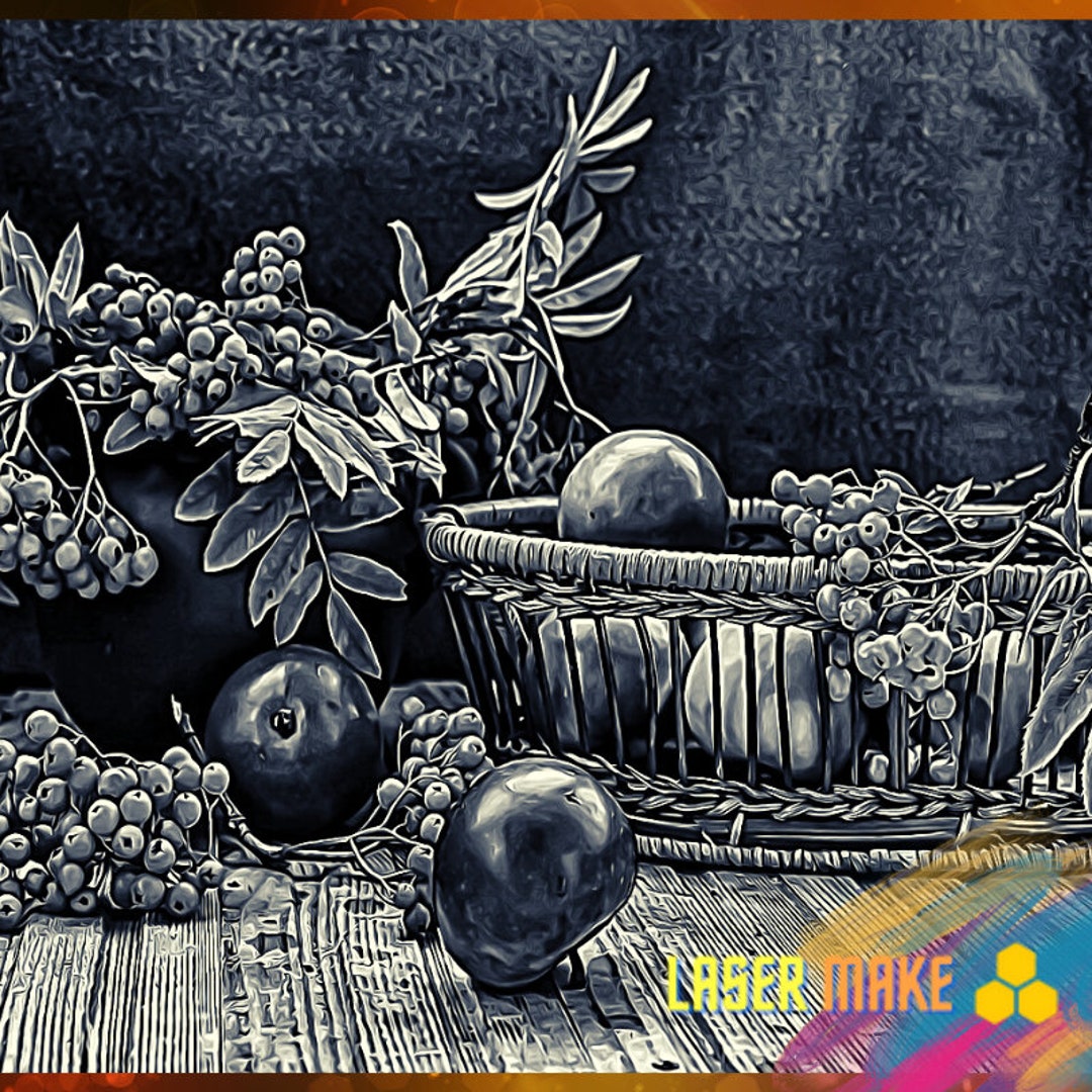 Digital Laser Cut File Fruits Laser-ready-file-glowforge Fiber Laser ...