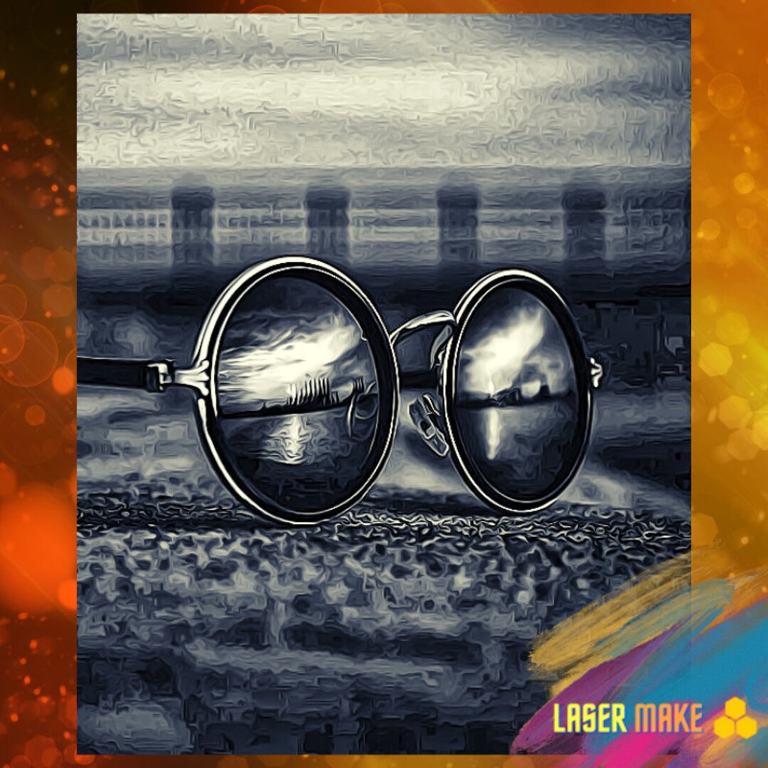 Digital Laser Cut File - Glasses - Laser-ready-file-glowforge - Fiber ...