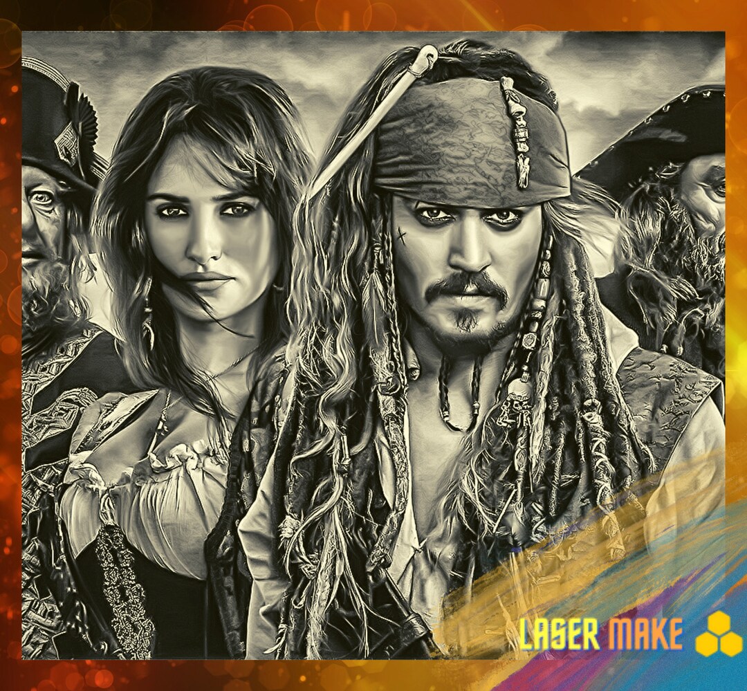 Digital Laser Cut File Pirates of the Caribbean Laser-ready-file ...